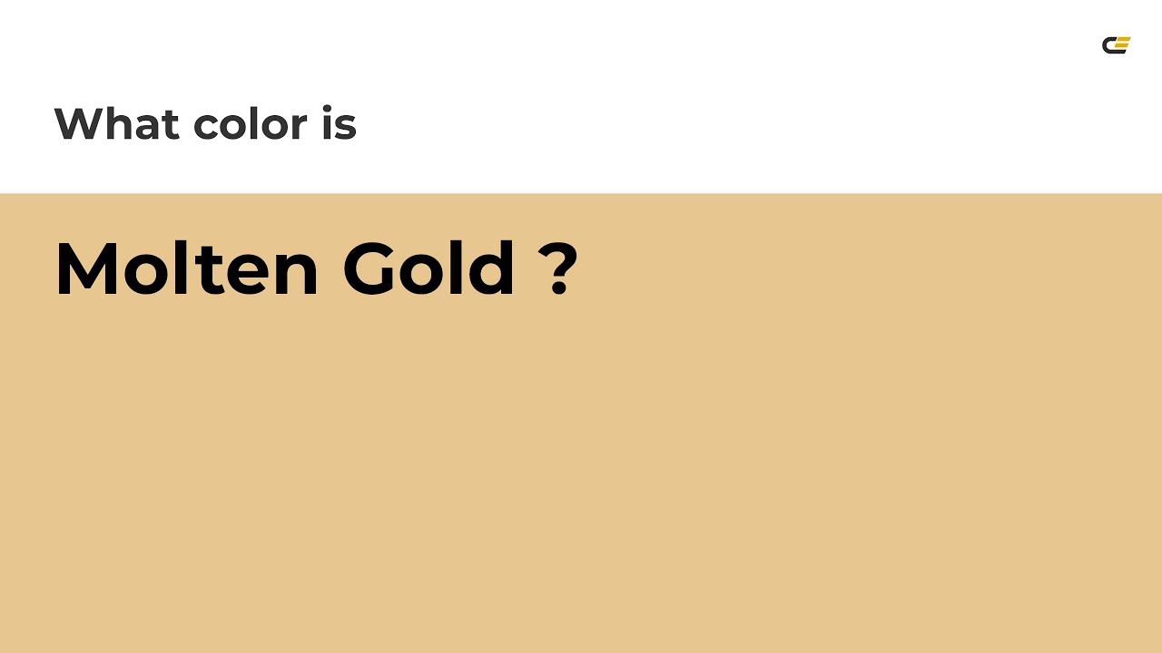 Molten Gold color #e8c690 hex Cool Yellow color e8c690 - YouTube