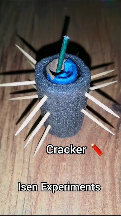 DIY Cracker Spikes Trick #experiment #firecrackers #fireworks #crackers #lifehack - YouTube