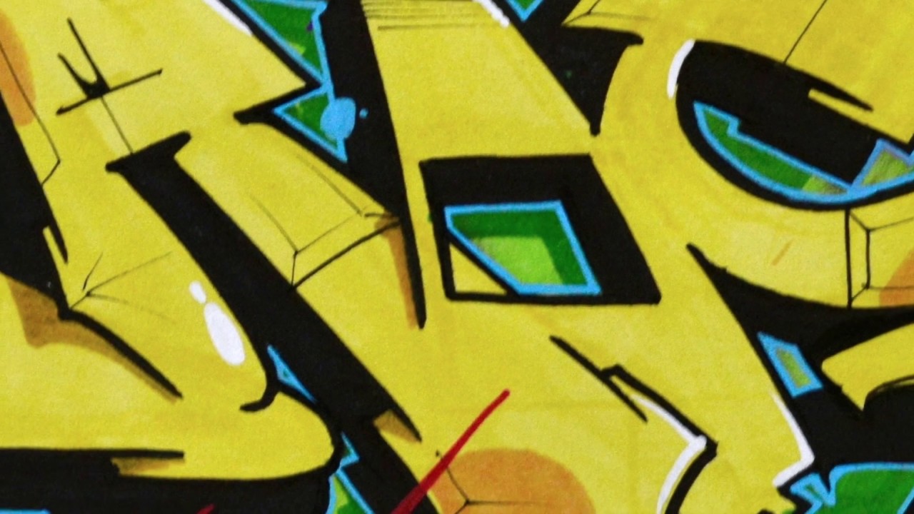 BATEN / How to sketch a simple Graffiti. - YouTube