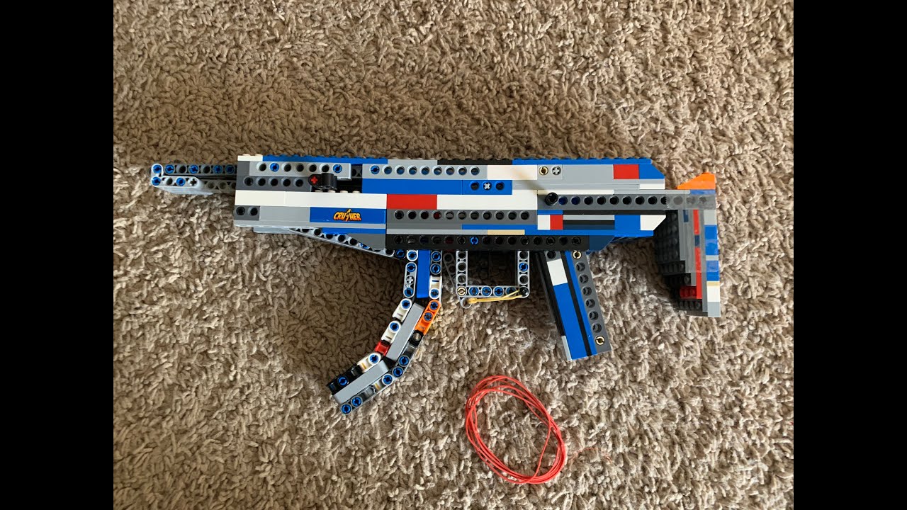 Lego MP5 (Working rubber band gun) - YouTube