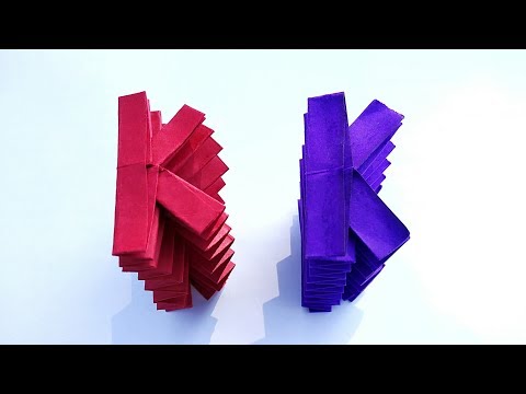 Paper Alphabet ''K'' || Origami Alphabet Letter ''K'' || DIY
