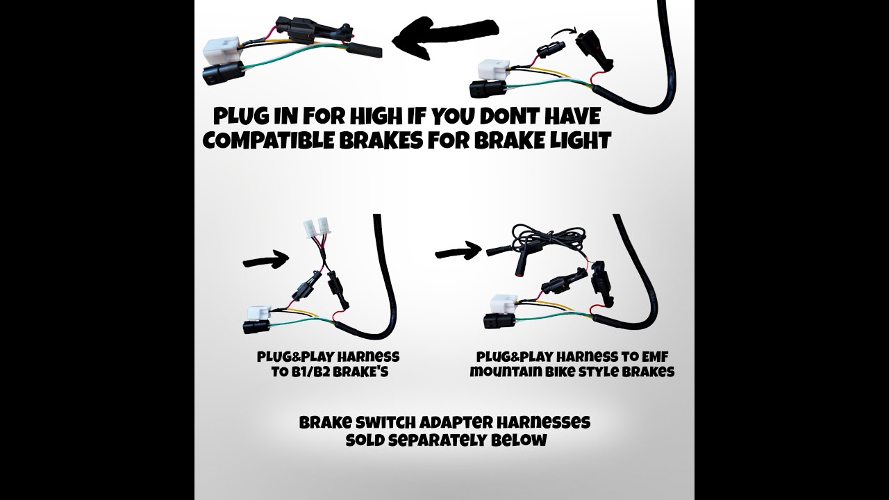 EMF Brake Light Harness - YouTube
