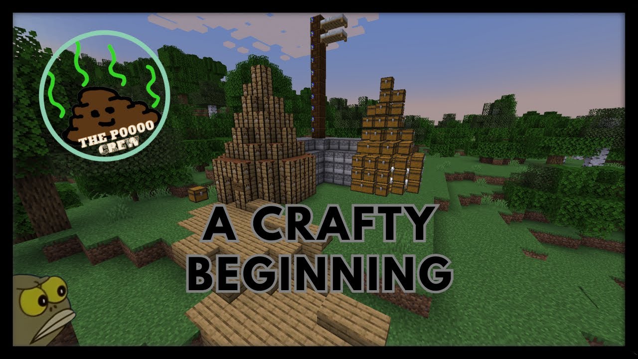 "A crafty beginning" (P00000 CREW Minecraft smp ep 1) - YouTube
