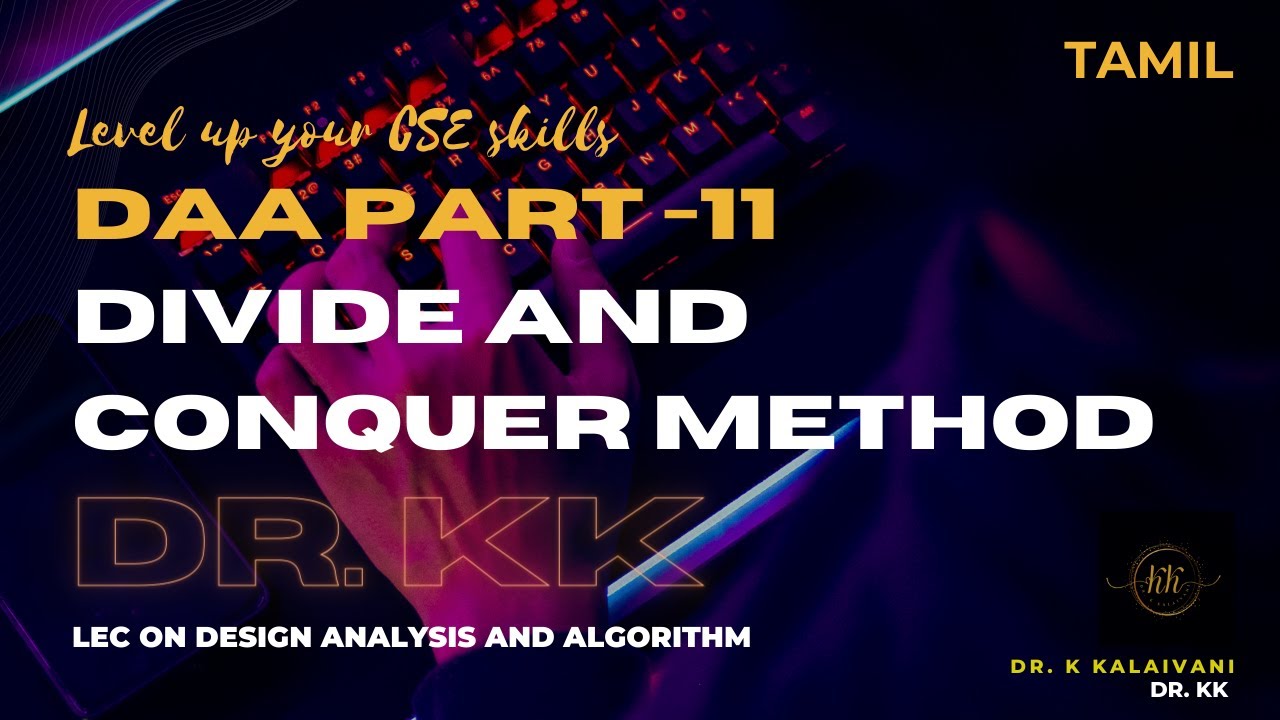 Tamil Tutorial Merge Sort And Divide And Conquer Method Explained Step 9201