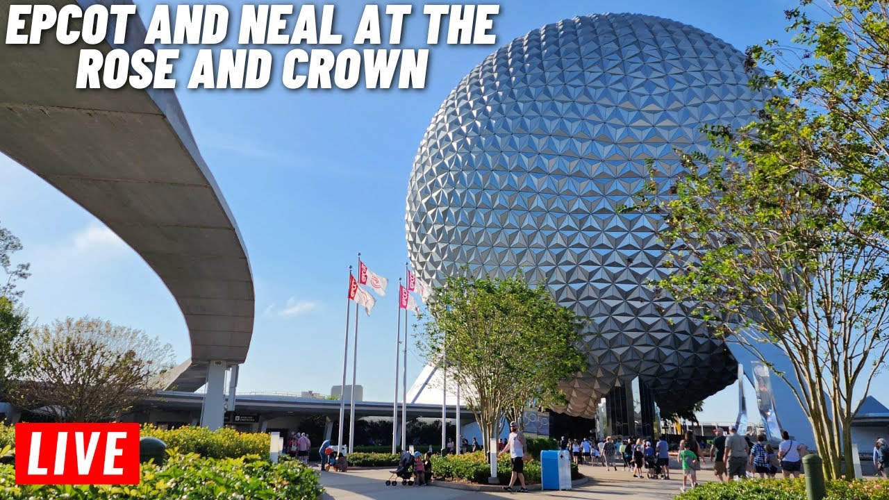 🔴 LIVE: EPCOT Flower and Garden Festival with Neal at the rose and ...