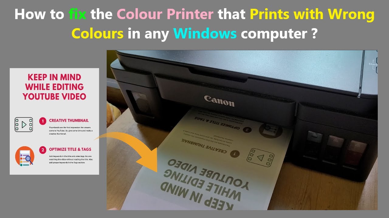How to fix the Colour Printer that Prints with Wrong Colours in any ...