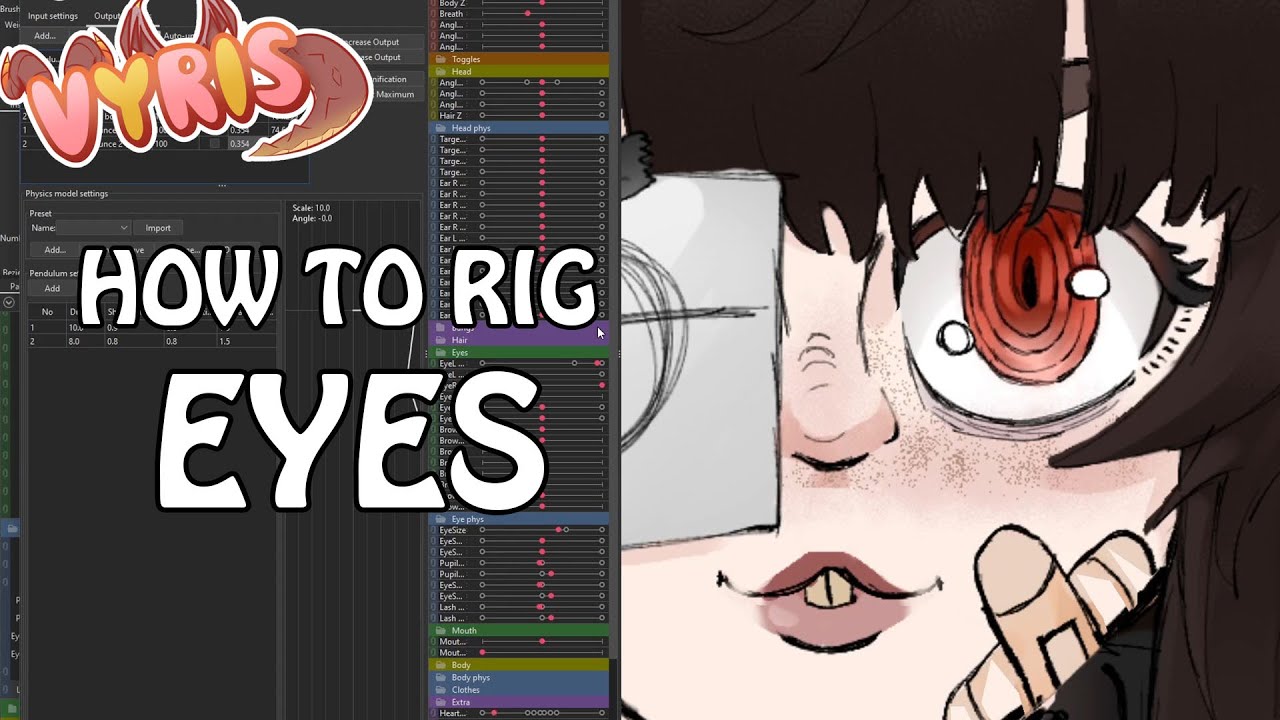Live2D Eye Rigging for Beginners - YouTube