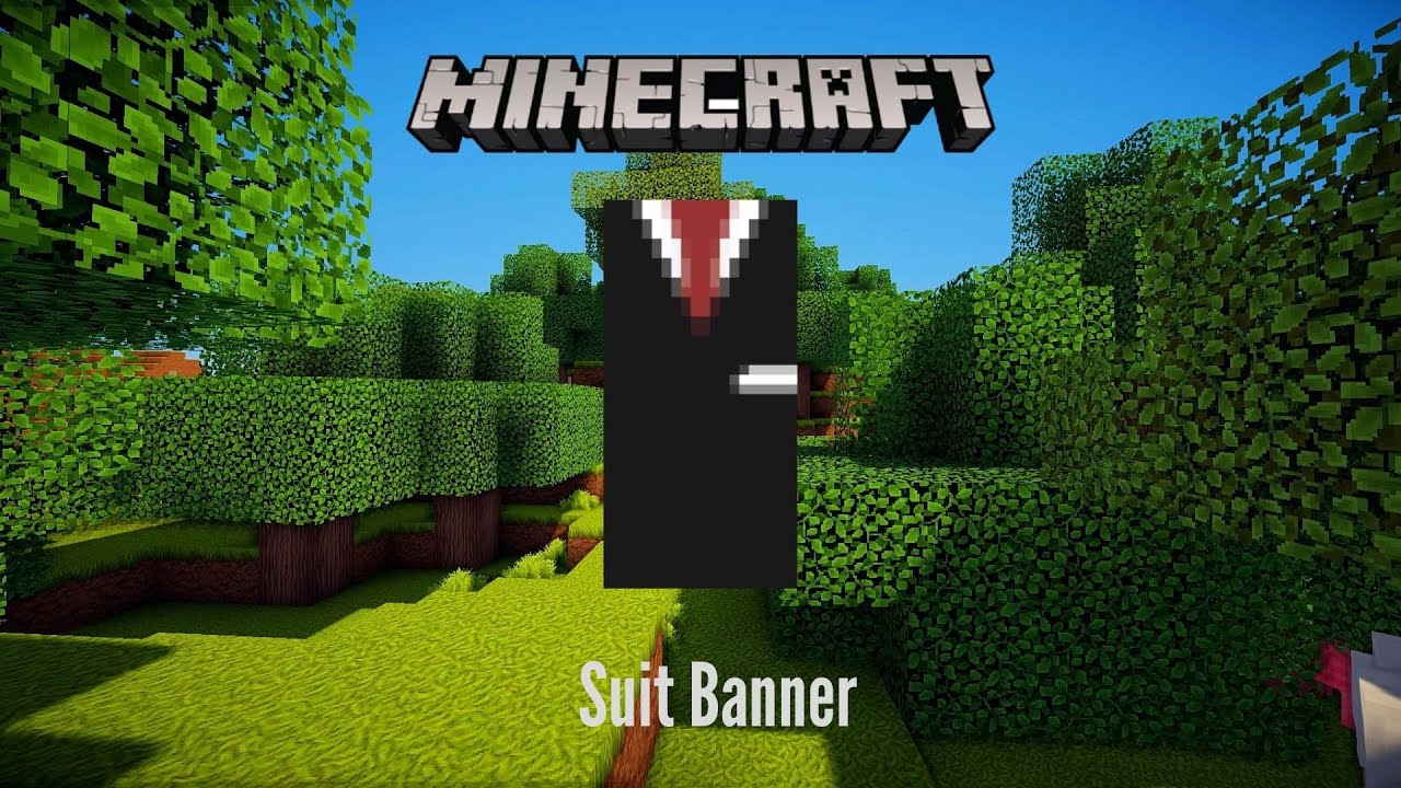 Minecraft Tutorial - Black Suit Banner - YouTube