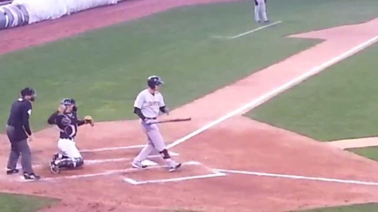 Yankee tiger prospect Greg Bird vs Derek Hankins Trenton Thunder Erie ...
