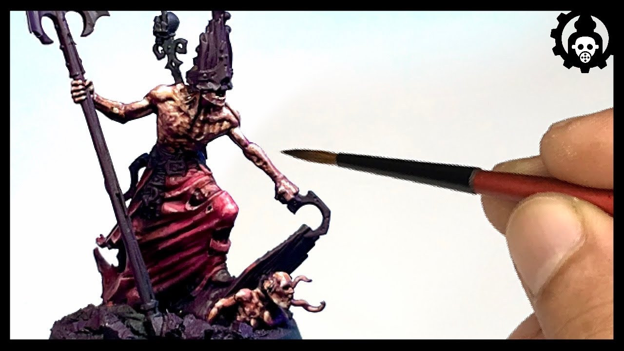 HOW to Paint SKIN Miniatures | Stippling Decaying Skin & Worn Cloth ...