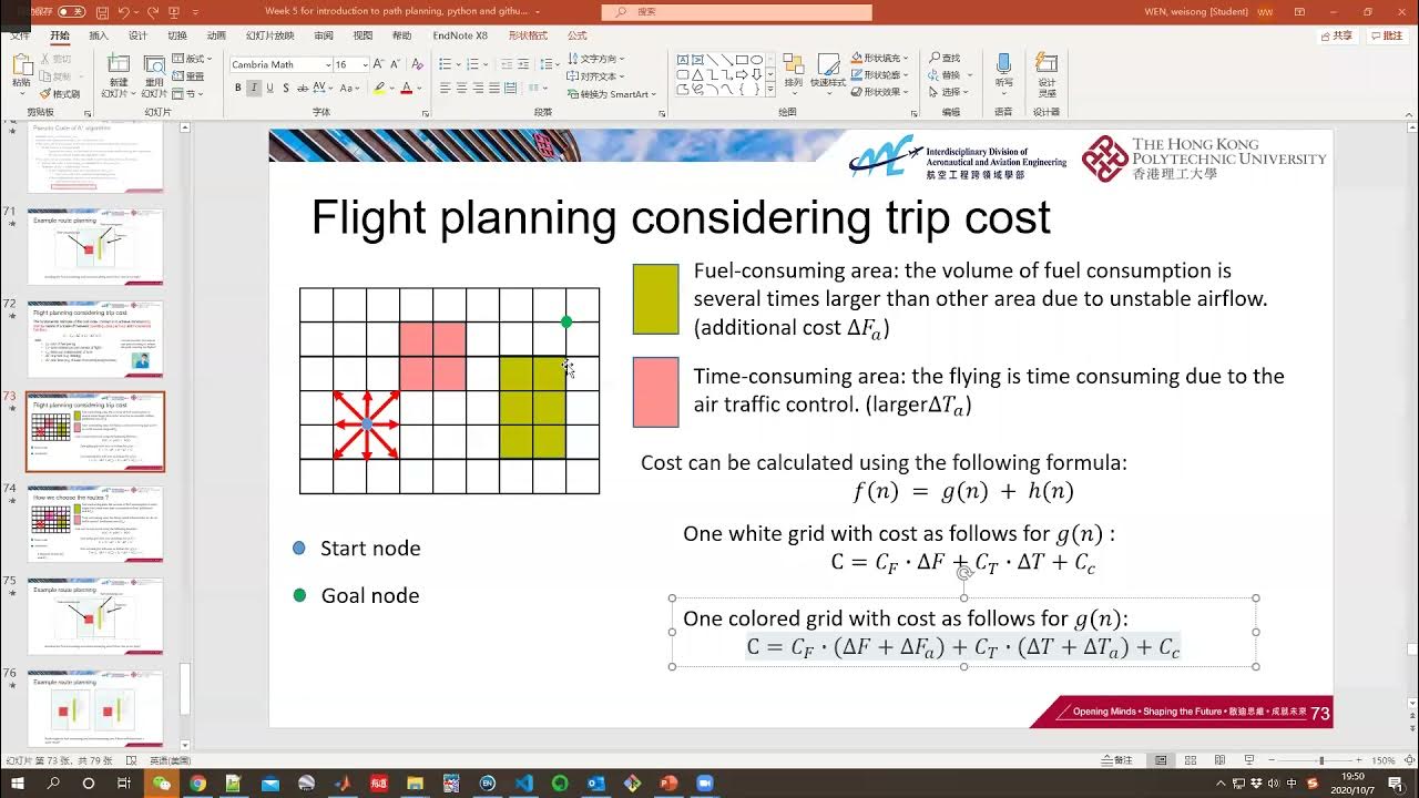 AAE2004 - Project - A star algorithm flight planning with time ...