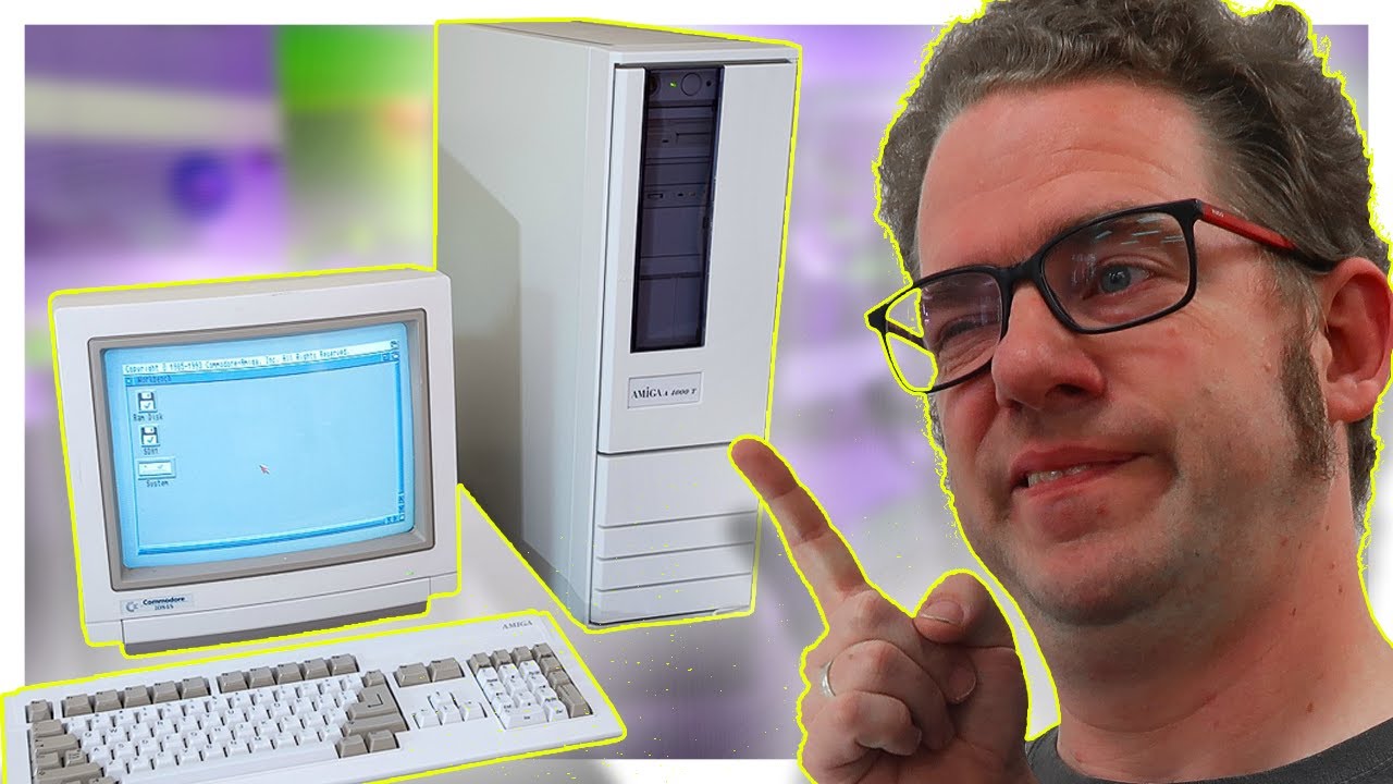 Amiga 4000T from 1994 starting up in 2012 with AmigaOS3.9 - YouTube