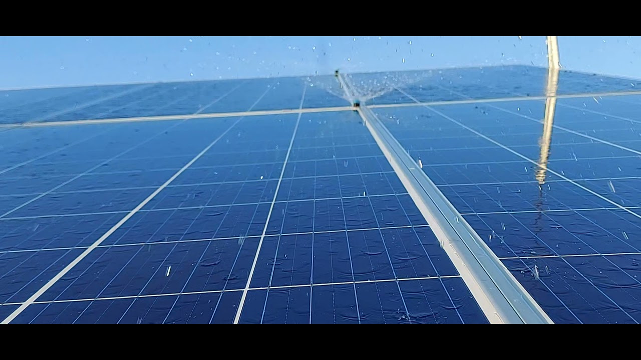 Automatic Solar Panel cleaning system - YouTube