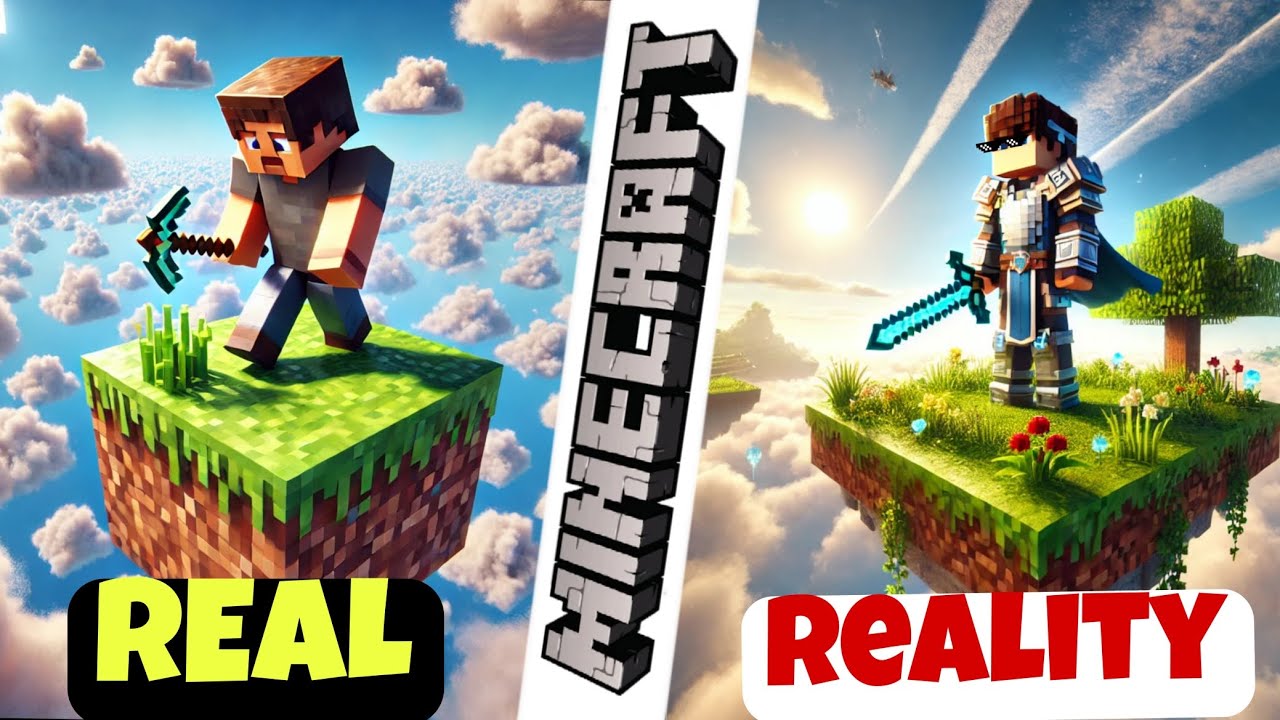Real VS Reality in Minecraft One block series#1 #minecraft (instant ...