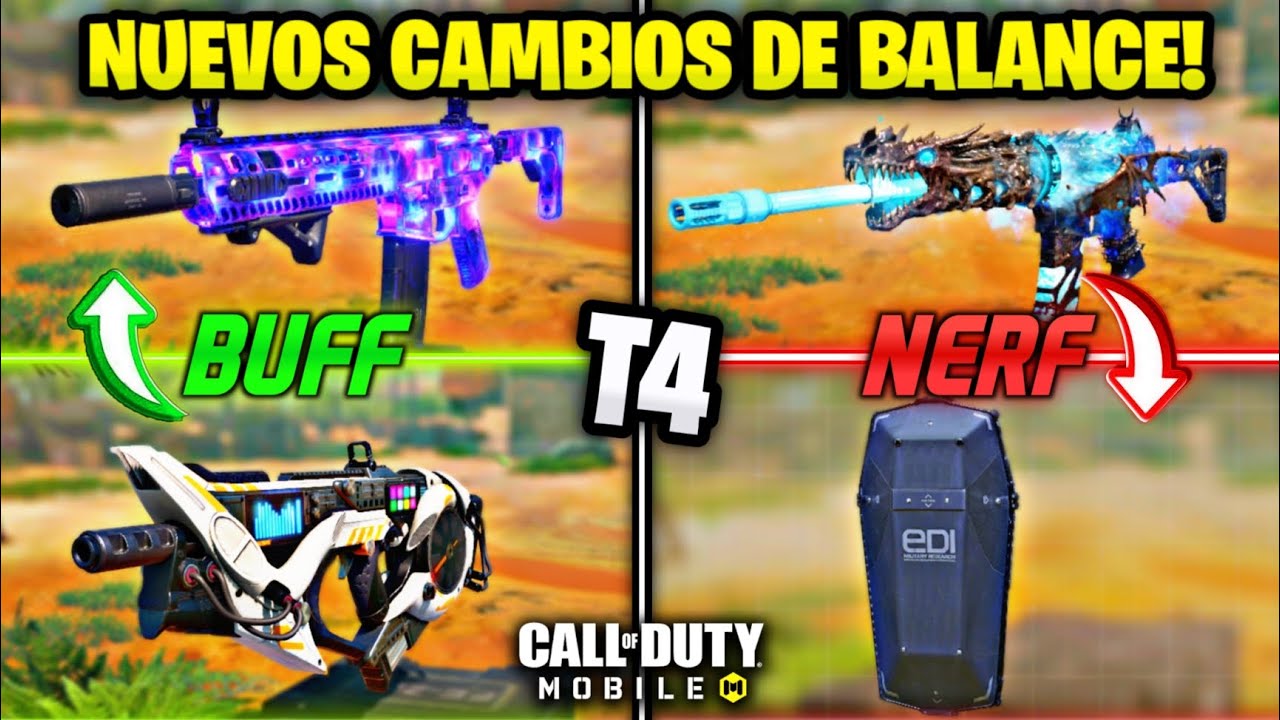 TODOS LOS NUEVOS CAMBIOS DE BALANCE EN LA TEMPORADA 4 DE COD MOBILE ...