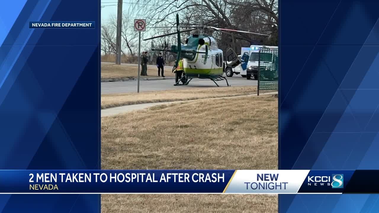2 men taken to hospital after crash - YouTube