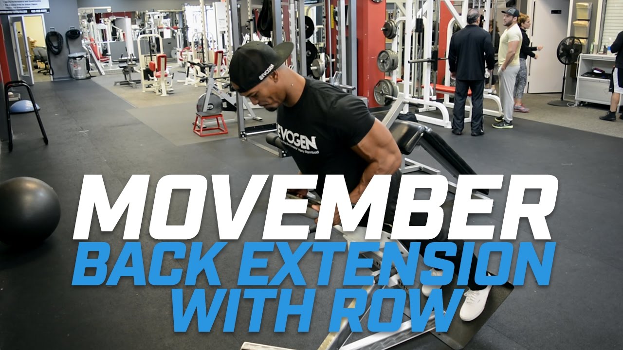 MOVEmber: Back Extension with Row - YouTube