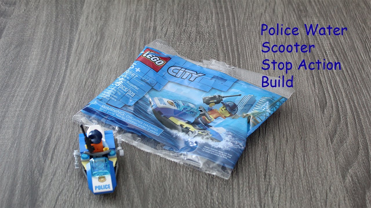 Lego City Police Water Scooter: 30567 | Stop Action Build - YouTube