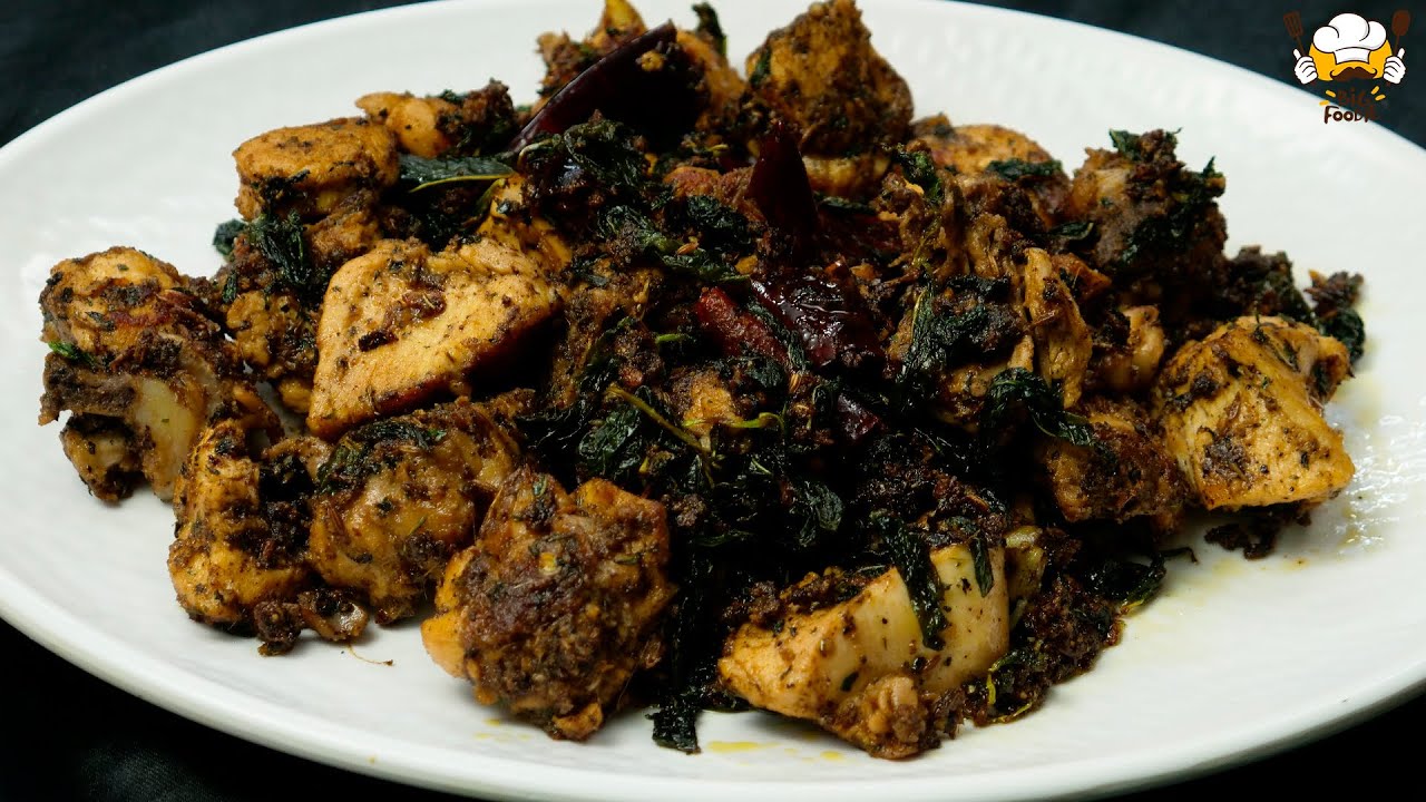 Pudina Chicken Fry | Mint Chicken Curry | Big Foodie Recipes - YouTube