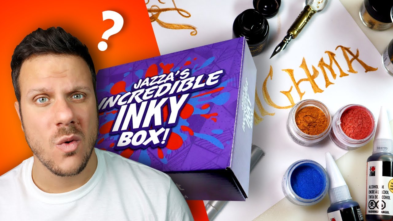 ANY GOOD?? Sculptor TRIES Calligraphy with Jazza's Ink Box | Unboxing ...