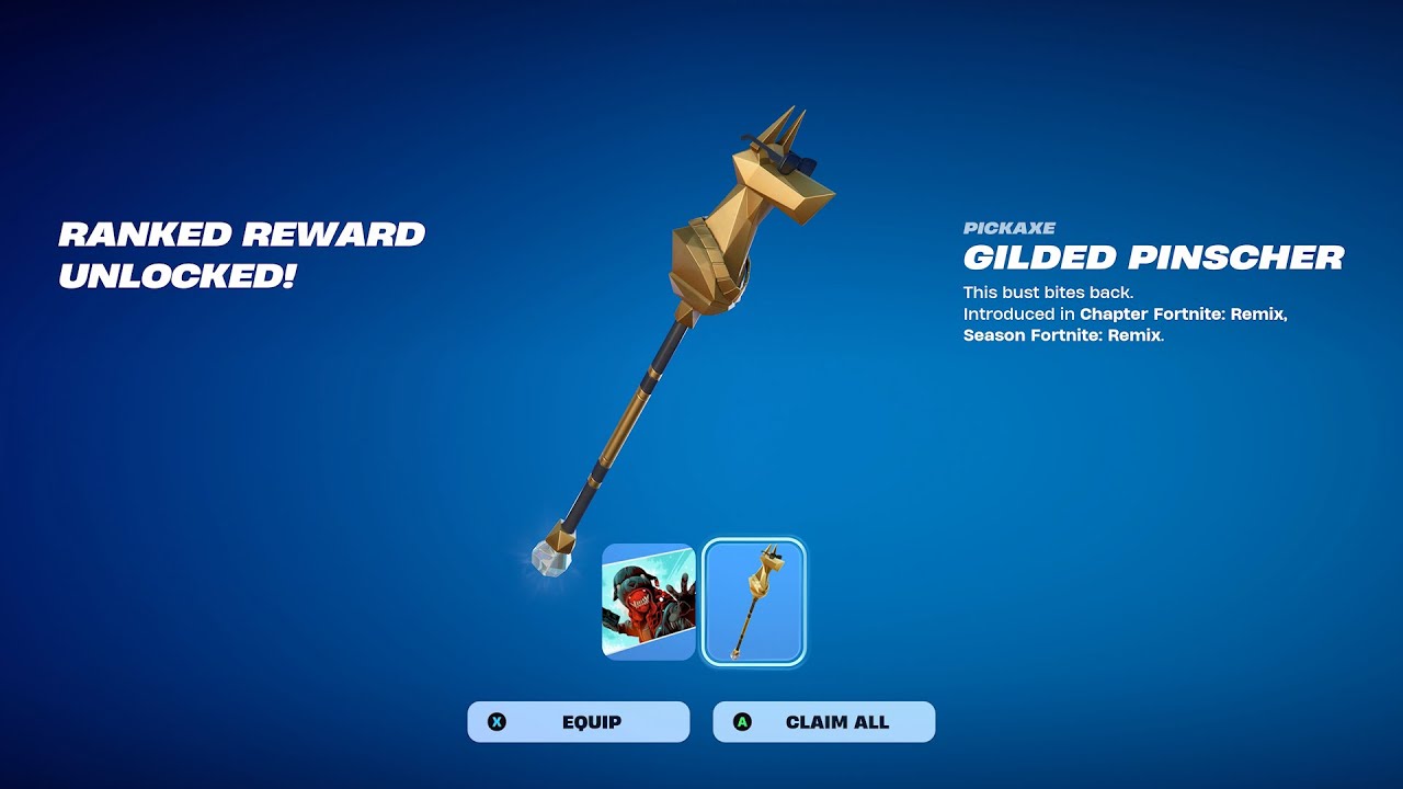 FORTNITE RANKED REWARD GROWLING MENACE LOADING SCREEN AND GILDED ...