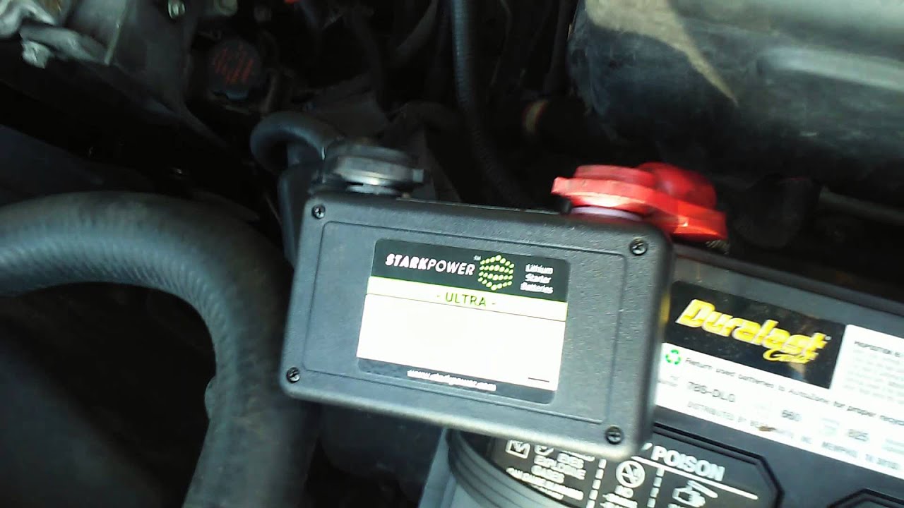 Stark Power MINI 1 lb battery starts V8 - YouTube