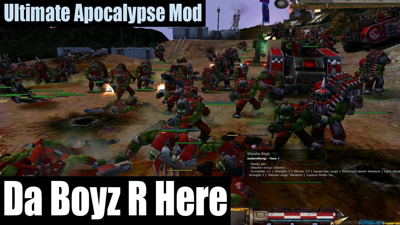 Ultimate Apocalypse Mod Skirmish Battles - Orkz! Da Boyz R Here! - YouTube