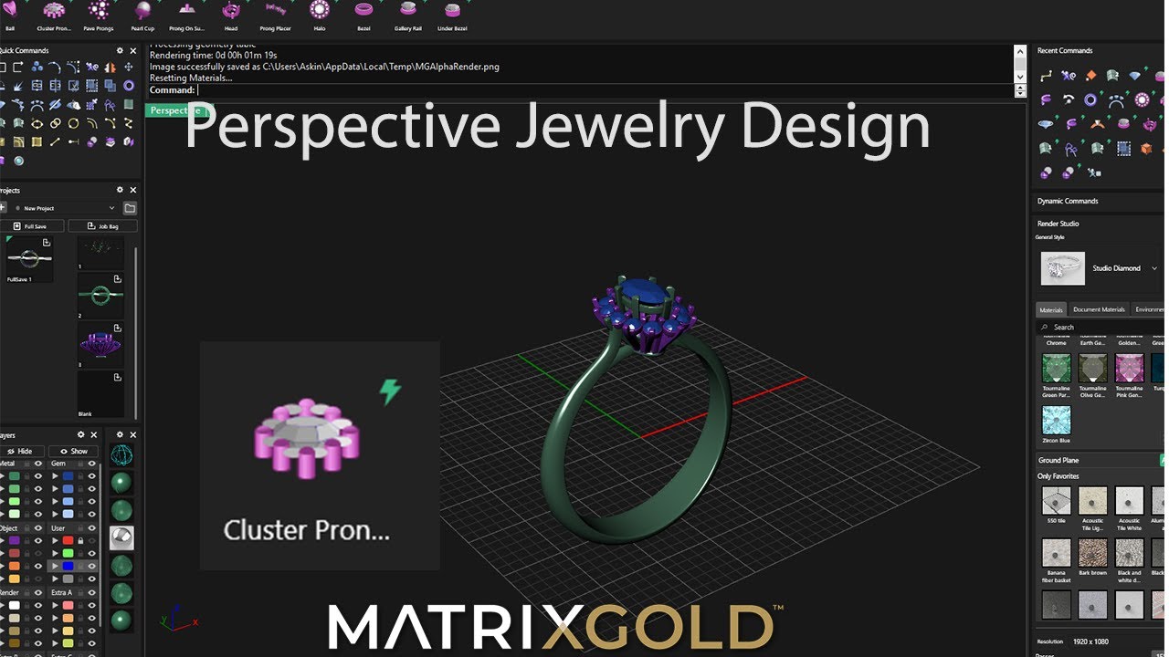 Matrix Gold 3 Cluster Prong Placer - YouTube