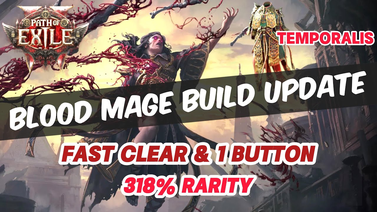 [NERFED] Path of Exile 2 - Blood Mage Witch Class Build Update, BLINK ...