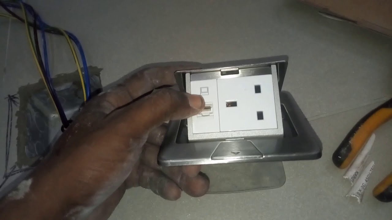Best and easy way to install Floor sockets - YouTube