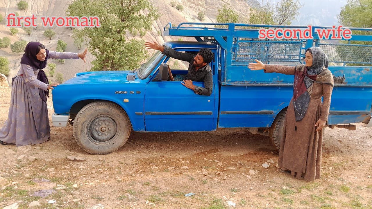 The encounter of the first evil wife with the second wife due to the husband's decision to ...