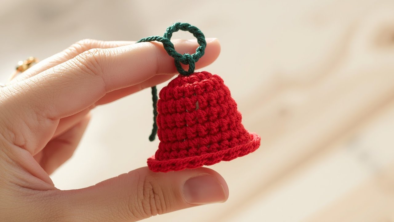 Easy Crochet Bell Flower Keychain 🌸 | Beautiful Crochet Flower Keychain ...