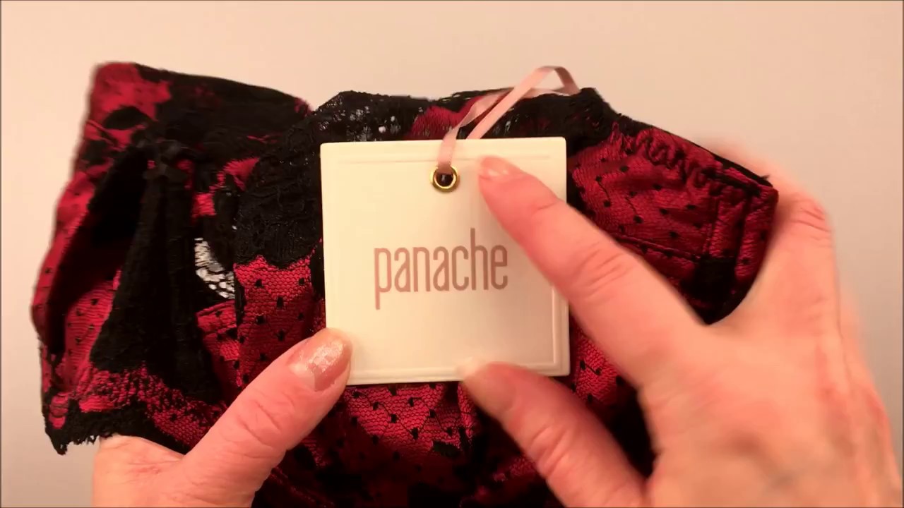 Panache 7255 Clara Full Cup Lace Bra Black Ruby - YouTube