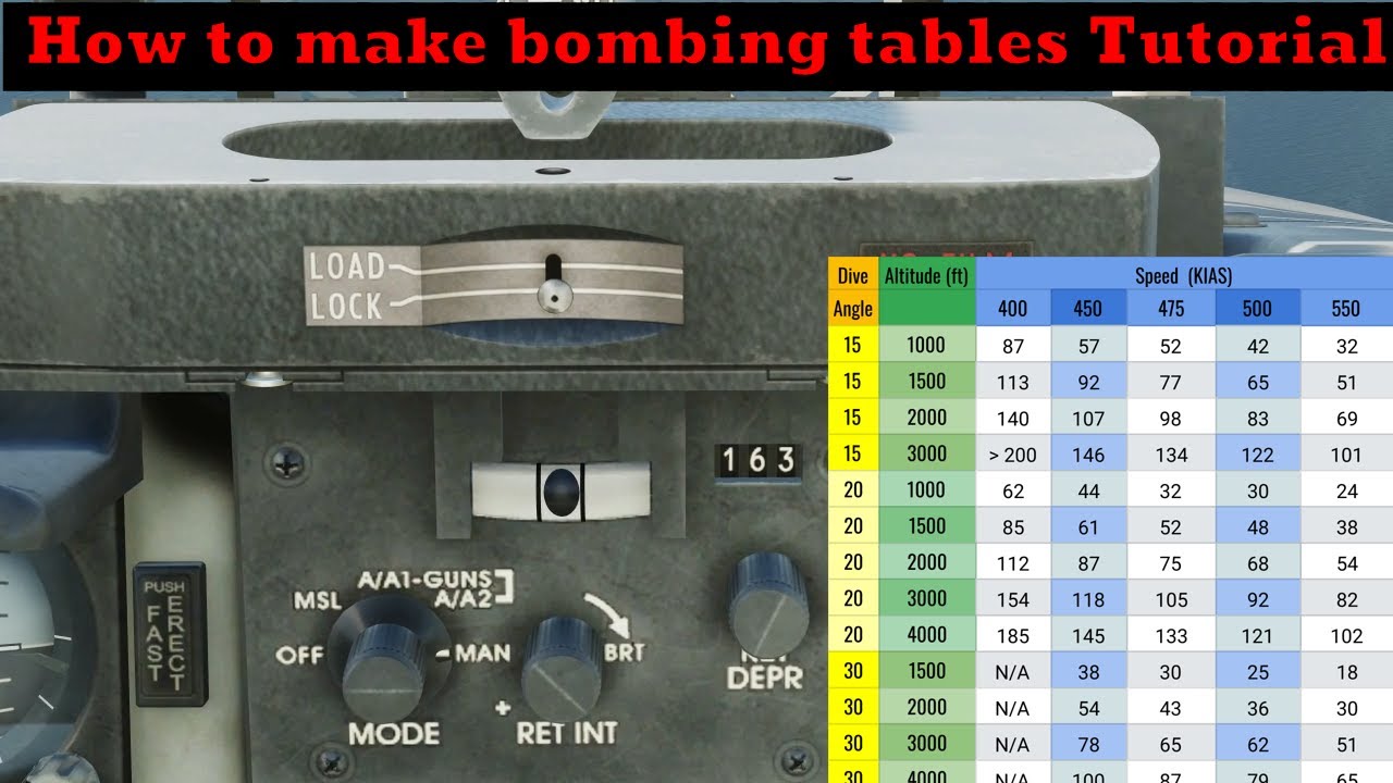DCS | How to make your own bombing tables - YouTube