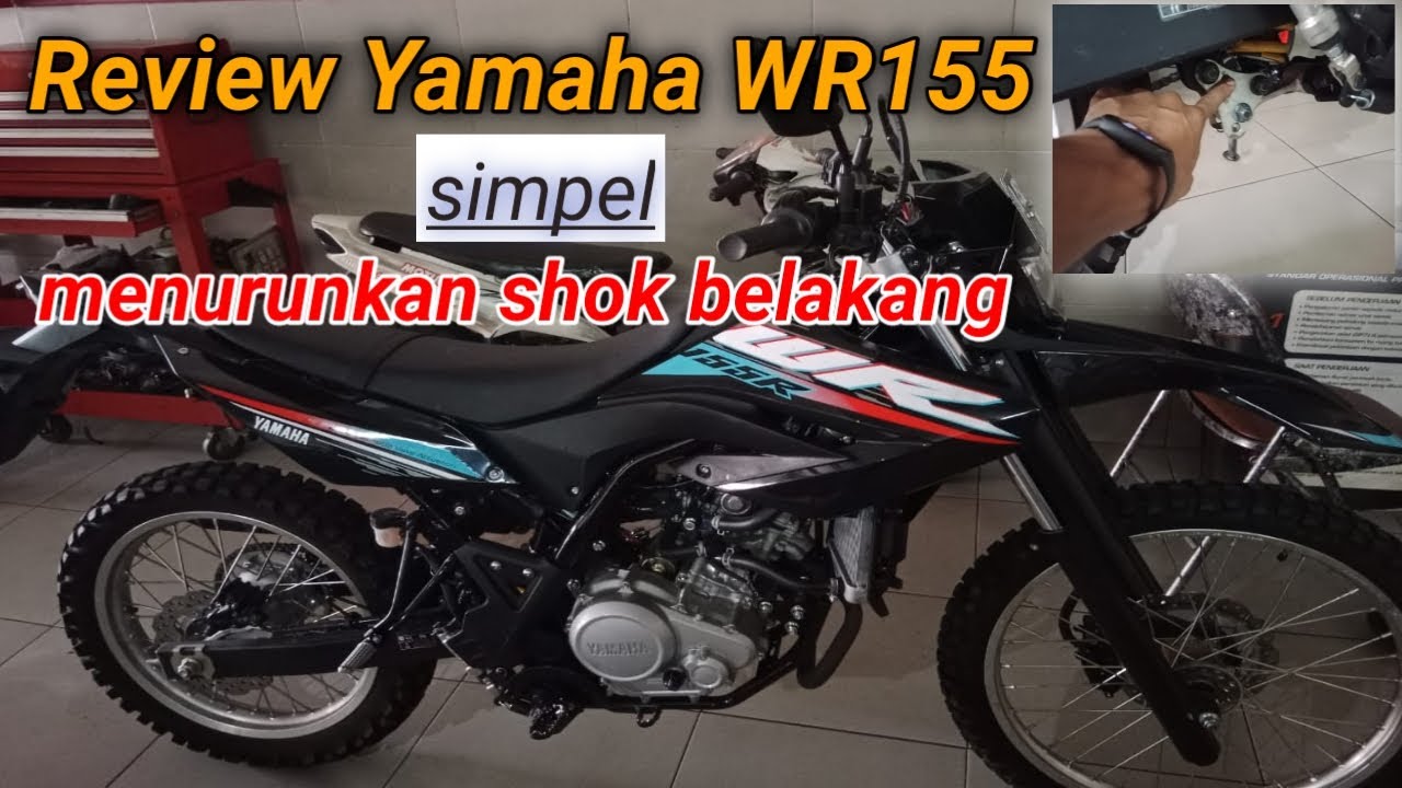cara merendahkan shock yamaha WR155, tanpa ganti part - YouTube
