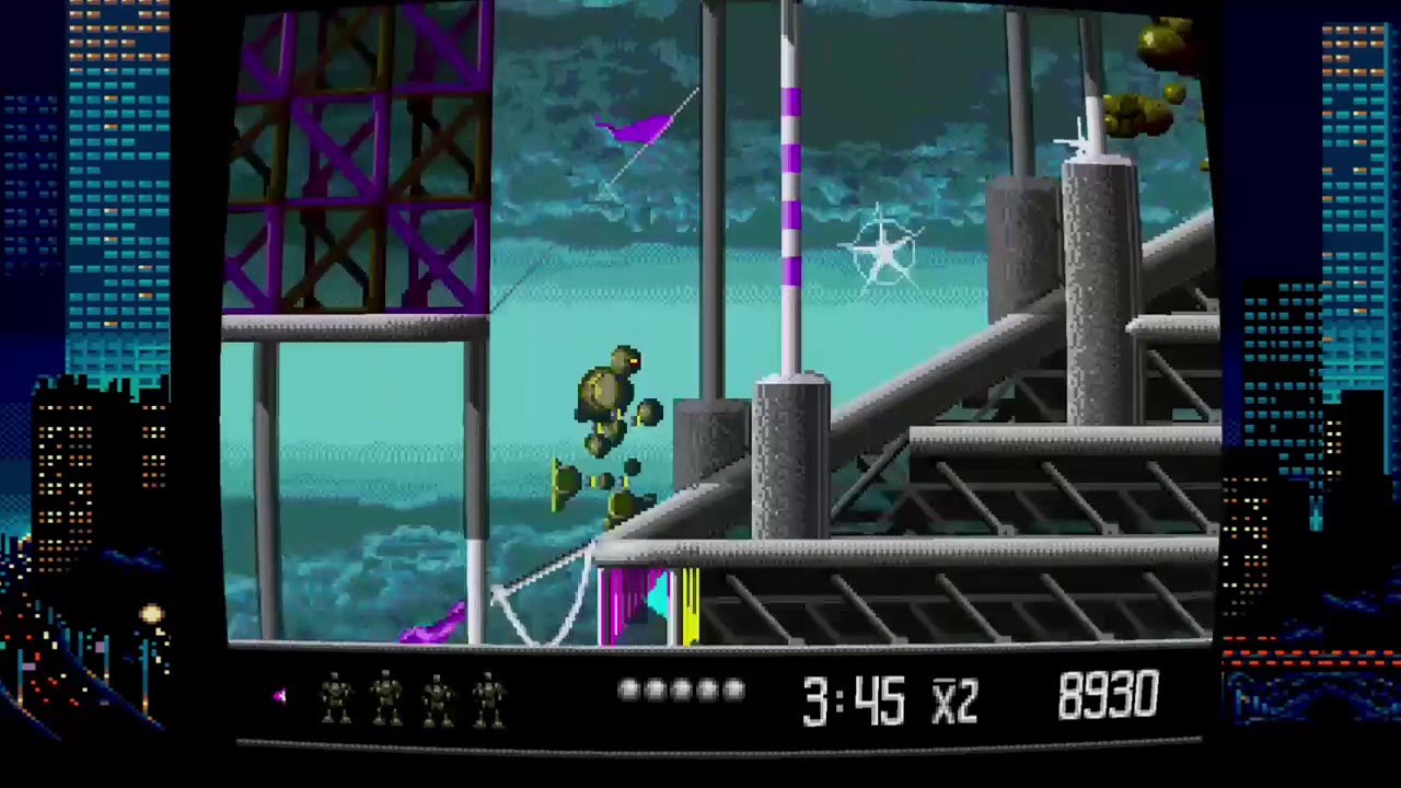 sega genesis collection vectorman gameplay retro man shooter enemies ...