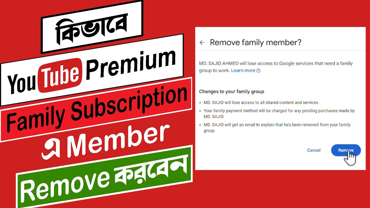 Removing a Member from Your YouTube Family Subscription A Step-by-Step ...