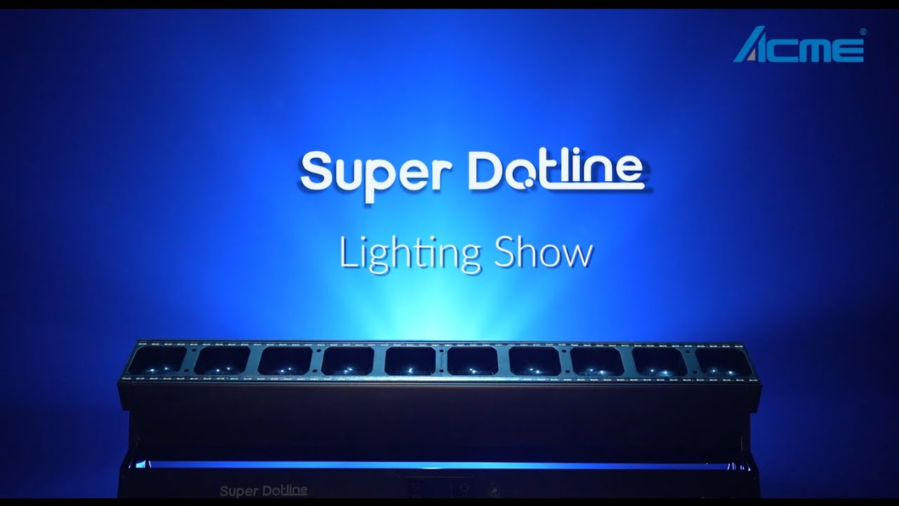 SUPER DOTLINE Lighting Show - YouTube