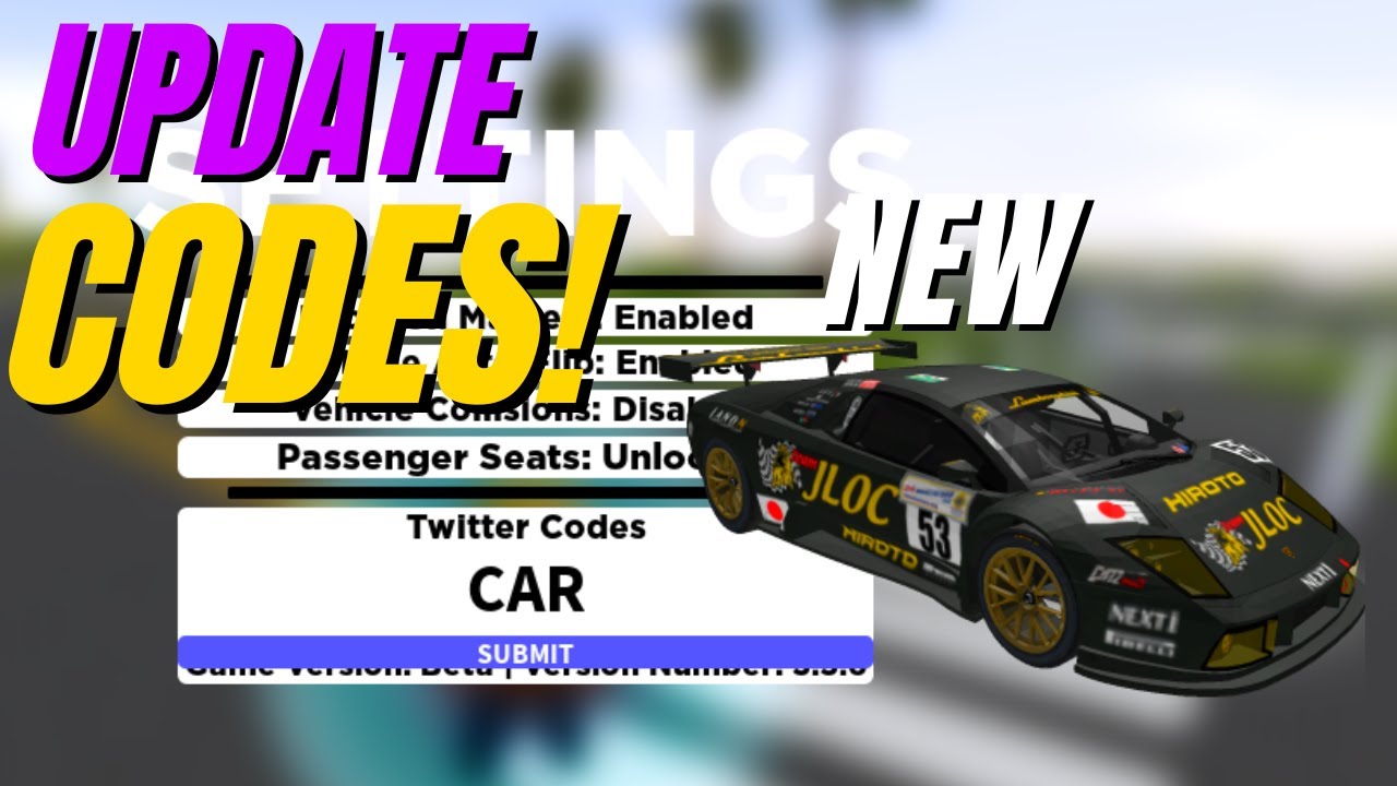 *NEW* UPDATE! CAR* CODES! Southwest Florida Beta ROBLOX - YouTube