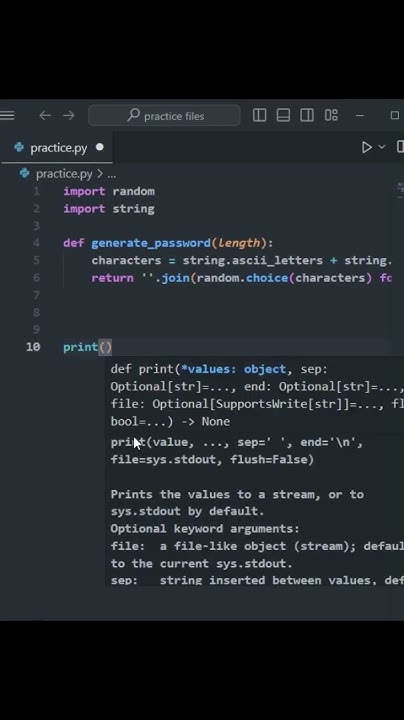 Generate Random Password Python Pythonprogrammingcodinglearnpython Pythonforbeginners