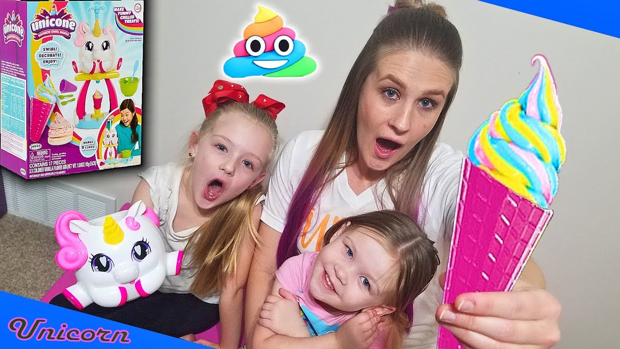 Unicone Ice Cream Maker - Unicorn Rainbow Swirl Maker Review Kids ...