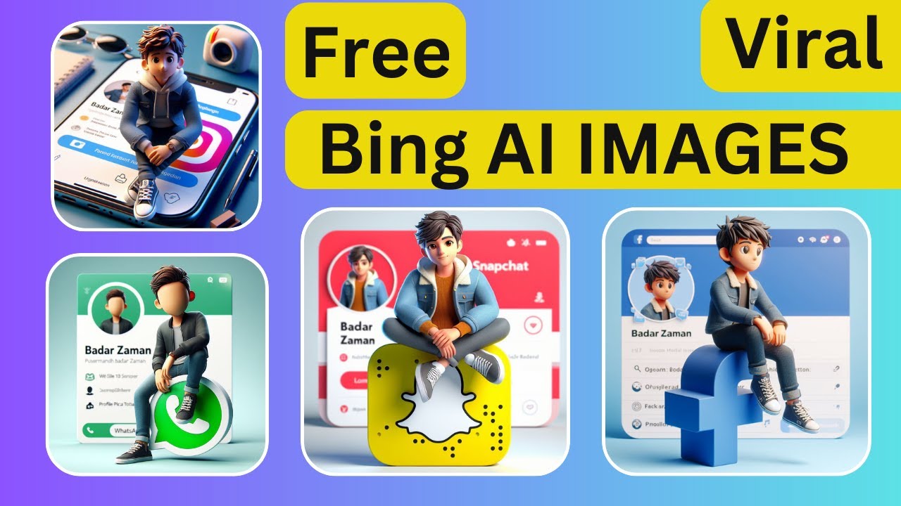 How to Create Trending 3D AI Social media Images | Bing Image Creator ...