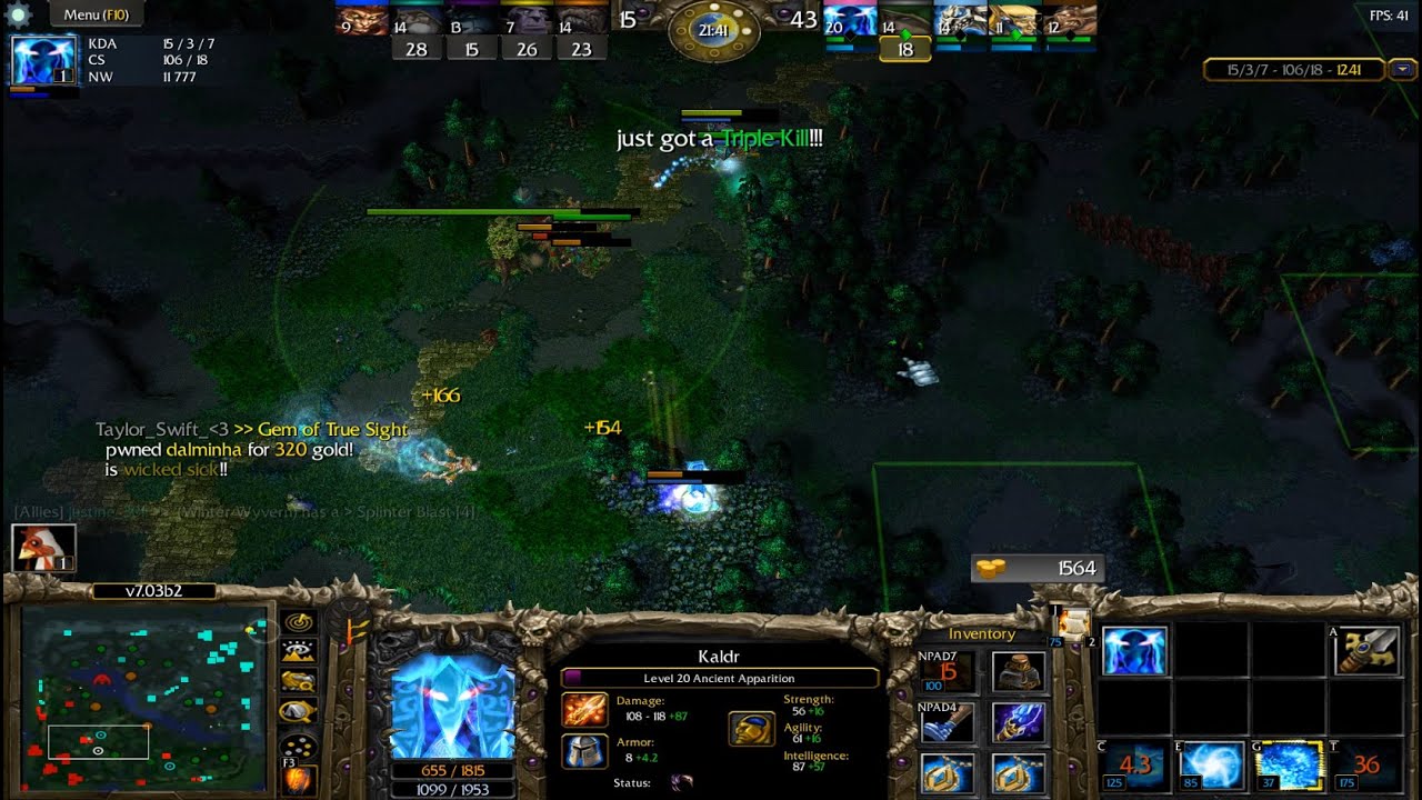 DOTA 1 Kaldr Ancient Apparition Beyond GODLIKE - YouTube