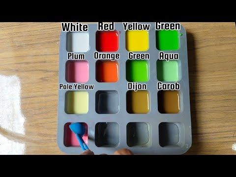 16 Colors Made From Just 4 Primary Colors | Satisfying Color Mixing ...
