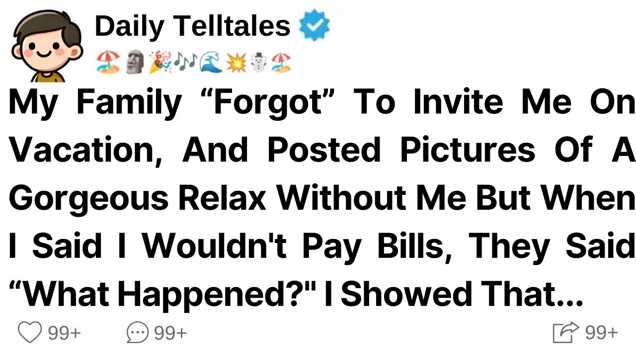 My Family “Forgot” To Invite Me On Vacation, And Posted Pictures Of A ...