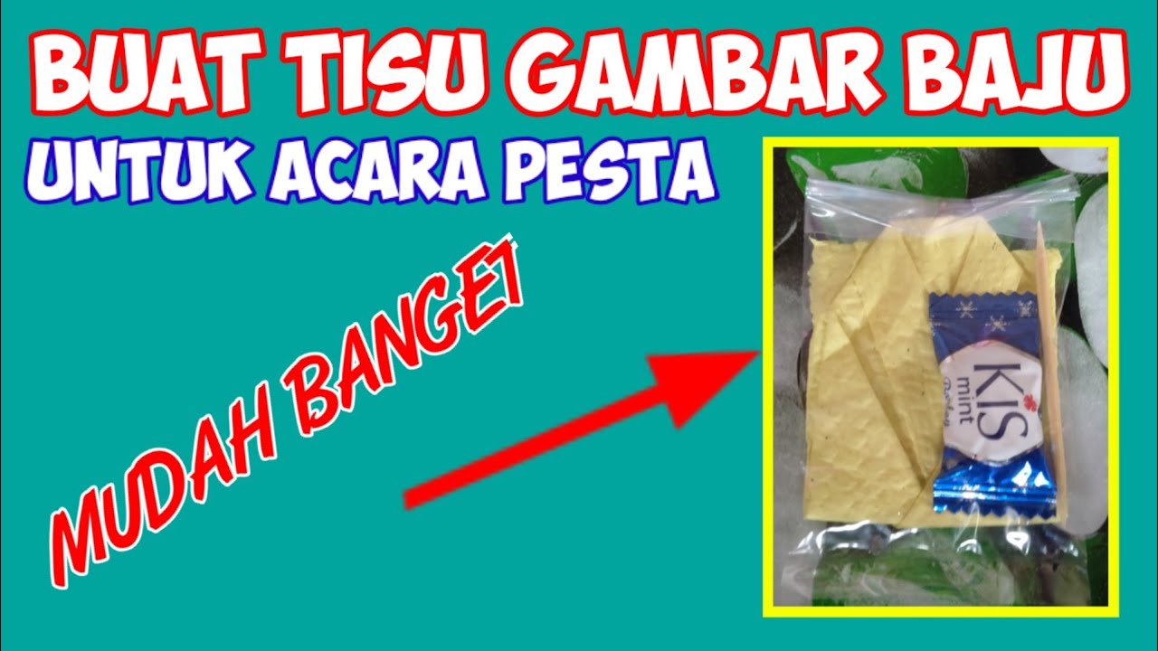 Tutorial Buat Tisu Acara Pernikahan | Permen & Tusuk gigi - YouTube