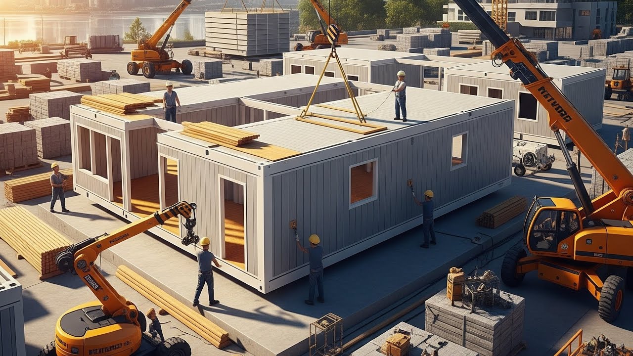 Fast house building technology , Fast house building system - YouTube