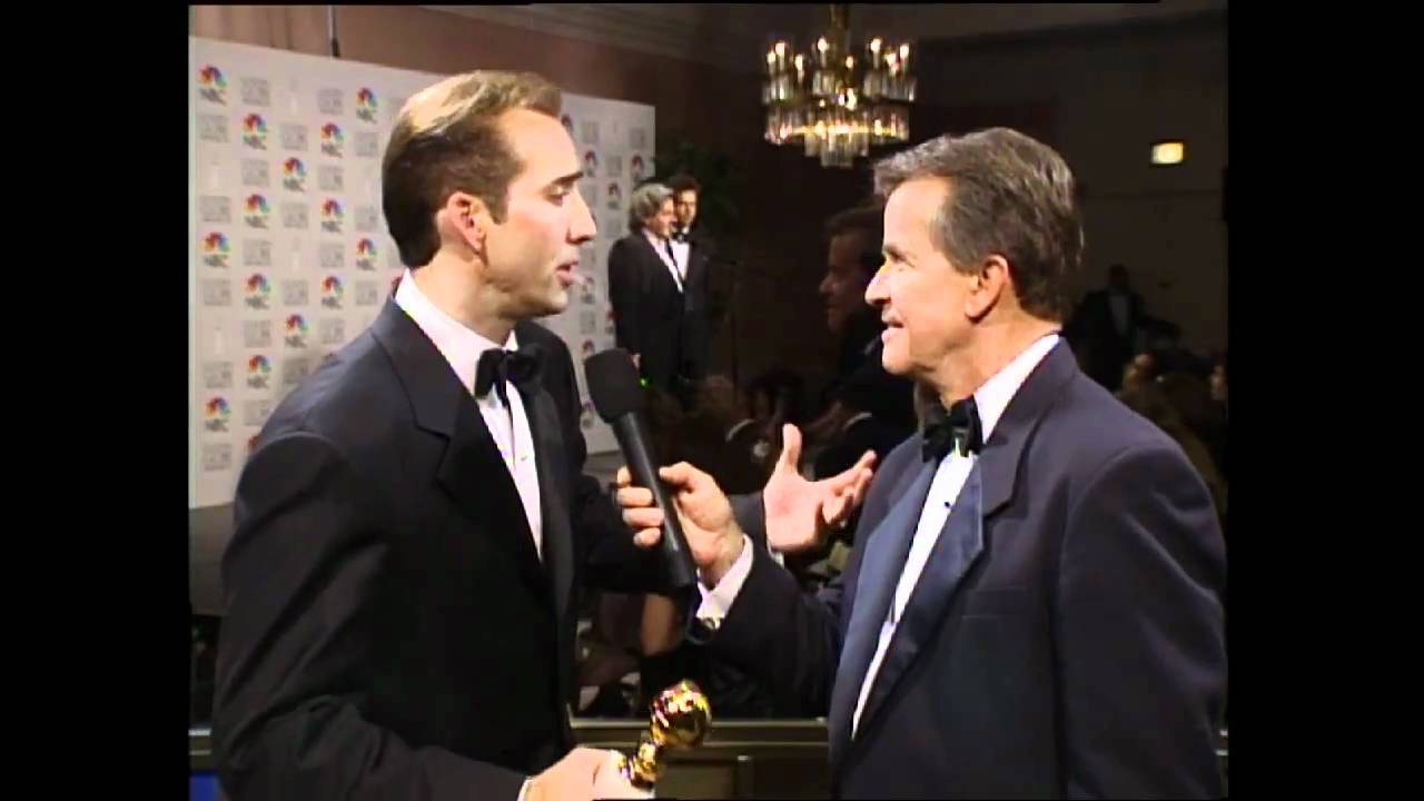Dick Clark Interviews Nicolas Cage - Golden Globes 1996 - YouTube