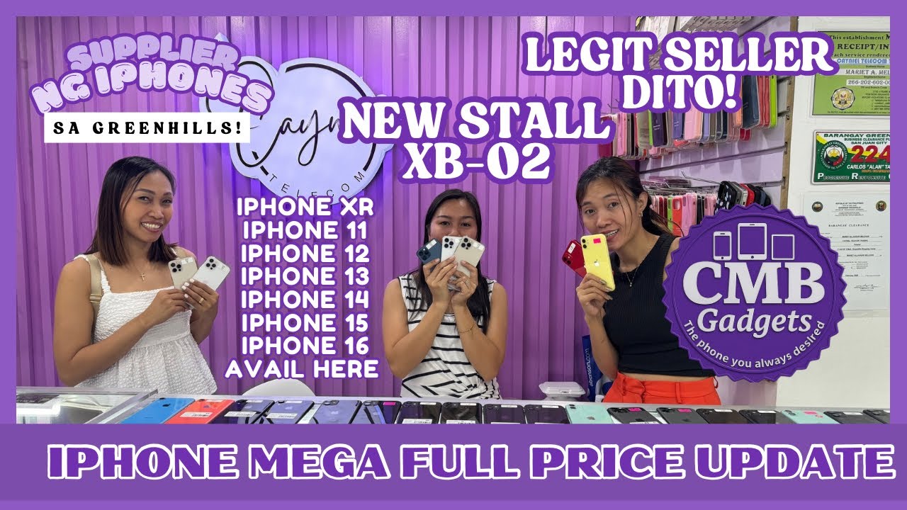 MEGA FULL PRICE UPDATE NG MGA IPHONES SA GREENHILLS! IPHONE XR,11,12,13 ...