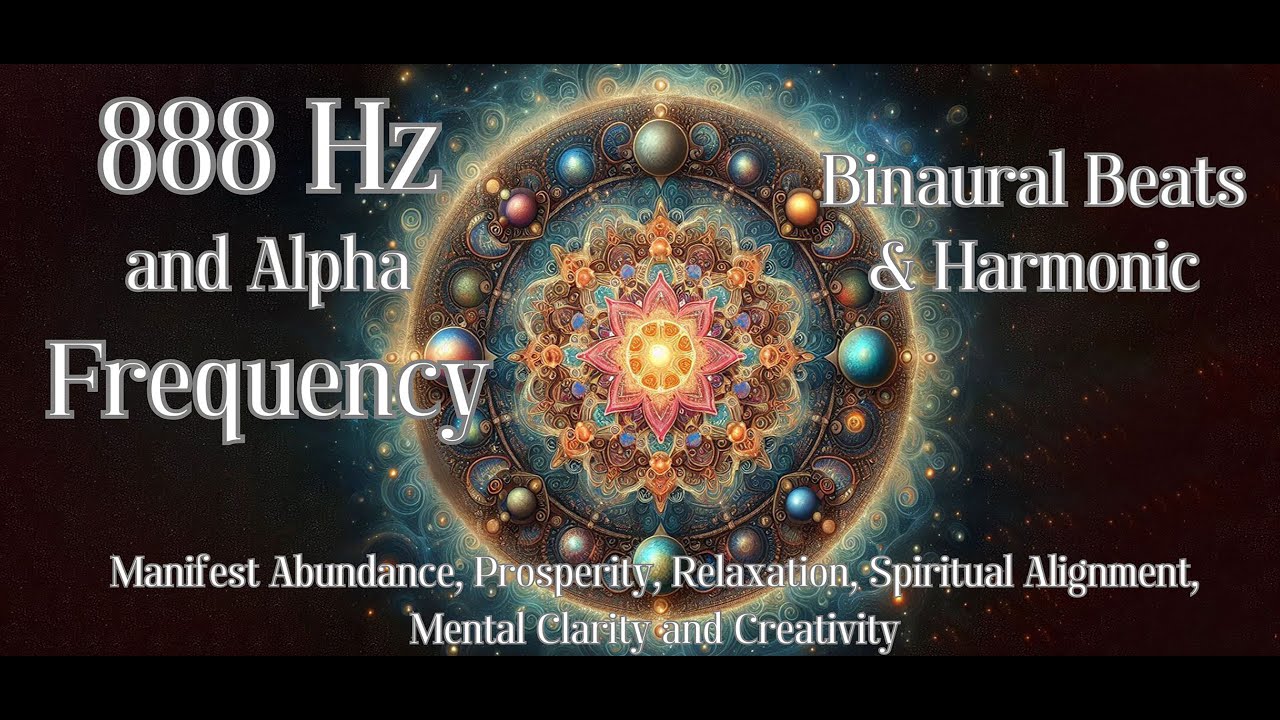 888 Hz and Alpha Frequency (Harmonic & Binaural Beats): Manifest ...